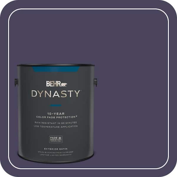 BEHR DYNASTY 1 gal. #S-H-640 Purple Blanket Satin Enamel Exterior Stain ...