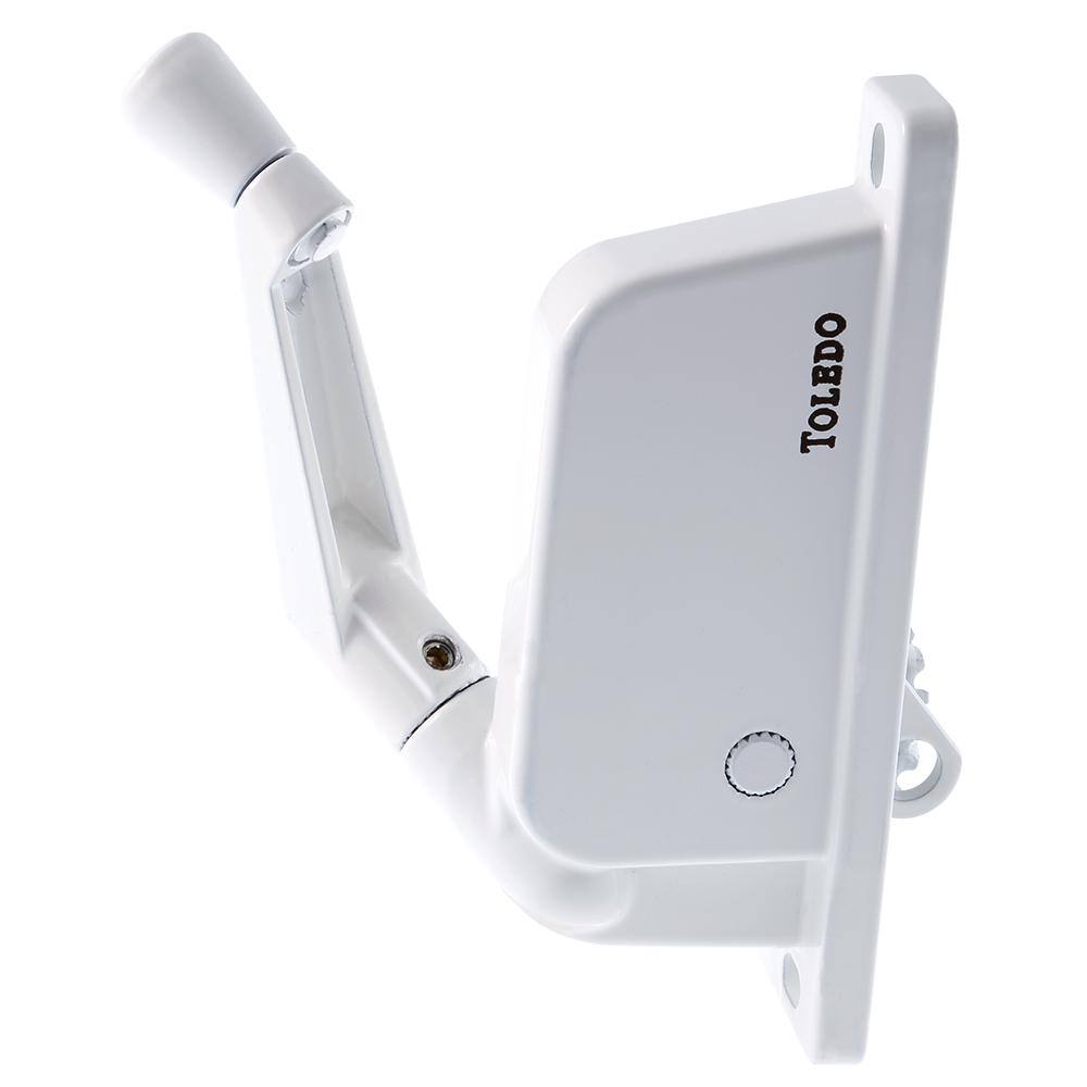 TOLEDO 1.19 in. White Steel Jalousie Window Operator TWHW7RANRA64.0W ...