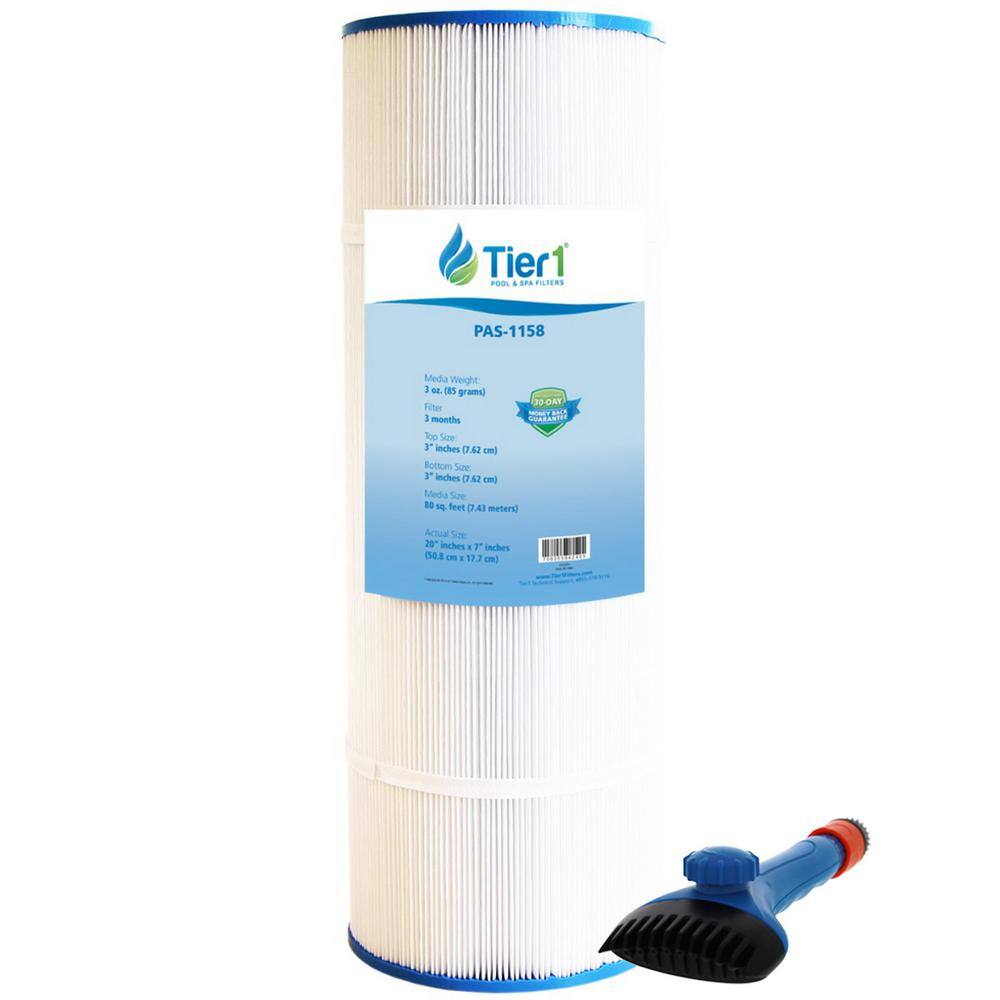 Tier1 7.5 in. Dia Pool Filter Cartridge Replacement for Pentair Clean ...