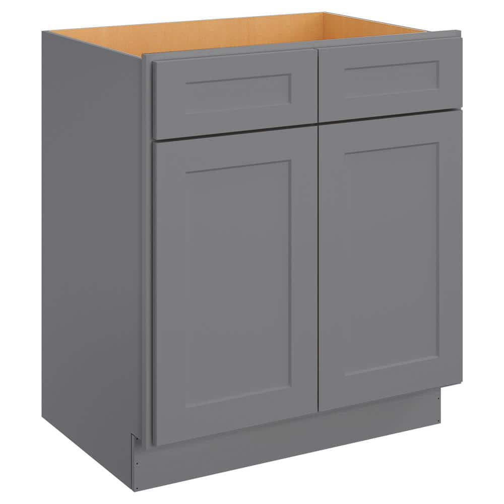HOMEIBRO 30-in W X 21-in D X 34.5-in H in Shaker Grey Plywood Ready to ...