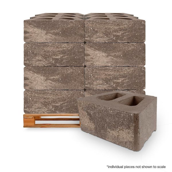 Pavestone RockWall Large 6 in. x 17.5 in. x 7 in. Palomino Concrete ...