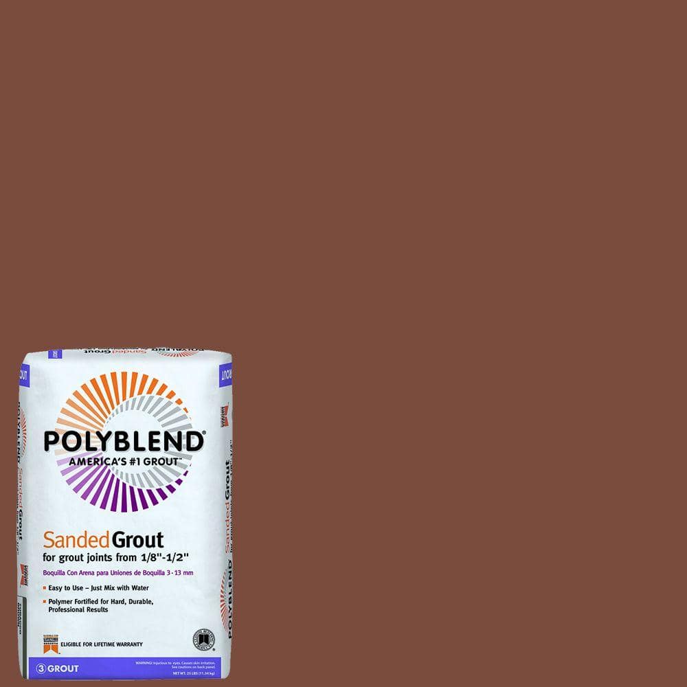 Custom Building Products Polyblend #50 Nutmeg 25 lb. Sanded Grout ...