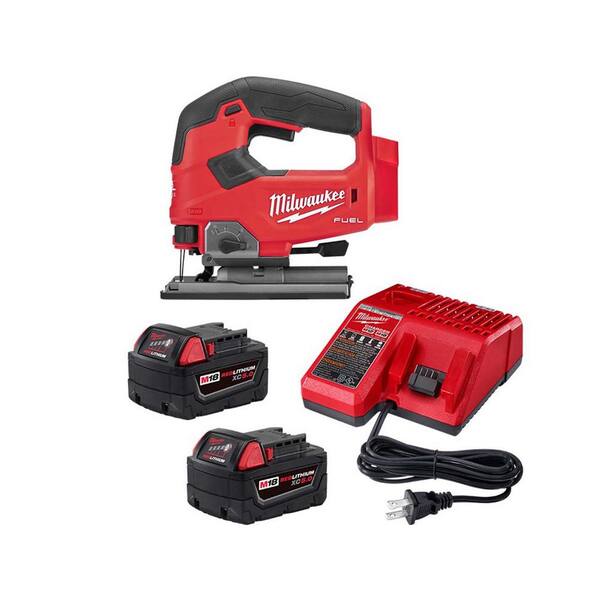 Milwaukee M18 FUEL 18V Lithium-Ion Brushless Cordless Jig Saw w/(2) 5 ...
