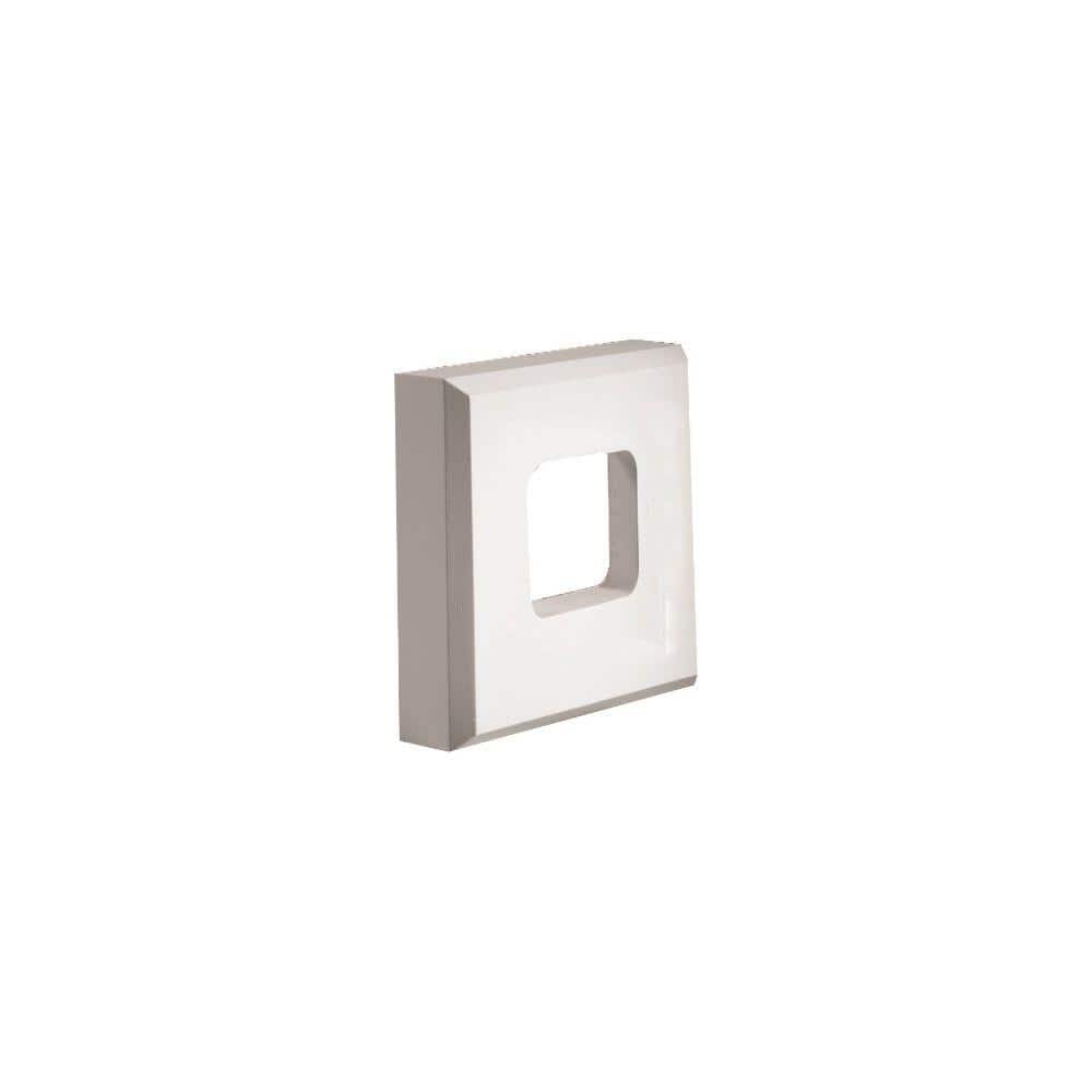 Fypon 8 in. x 8 in. x 2 in. Polyurethane Square Fixture Mount FMS8X8X2 ...
