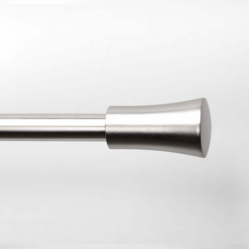 Lumi 36 in. - 66 in. Adjustable Single Curtain Rod 3/4 in. Dia. in ...