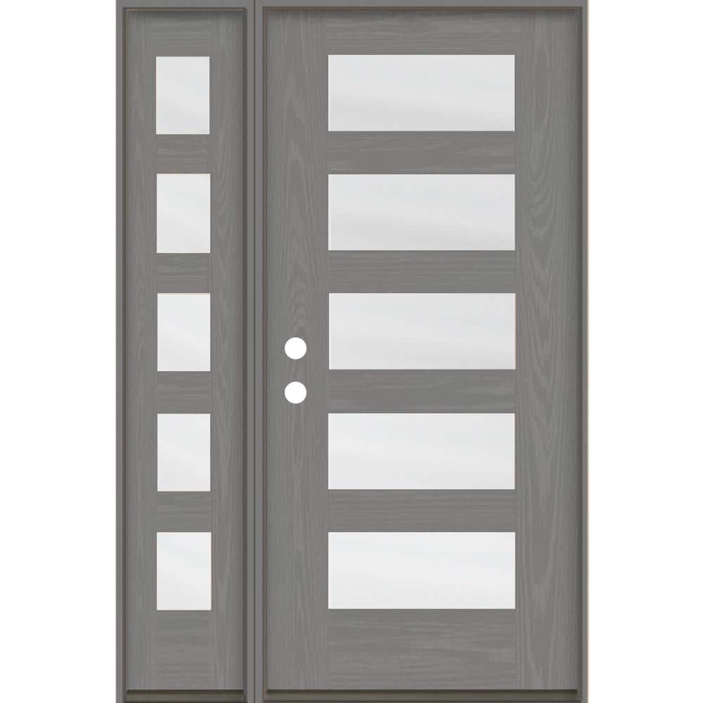 Krosswood Doors ASCEND Modern 50 in. x 79 in. 5-Lite Right-Hand/Inswing ...