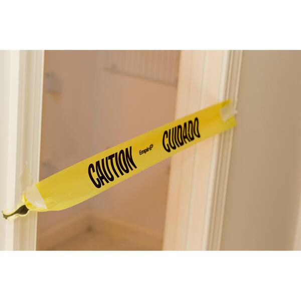 Empire 3 in. x 1000 ft. Caution/Cuidado Standard Barricade Tape 77-1002 - The Home Depot