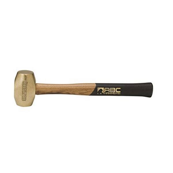 ABC Hammers 3 lbs. Brass Hammer with 12-1/2 in. Wood Handle-ABC3BW ...