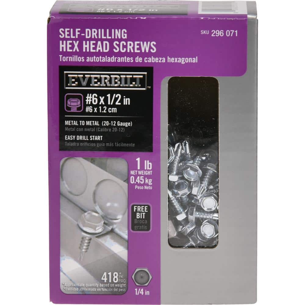 Reviews for Everbilt #6 x 1/2 in. External Hex Flange Hex-Head Self ...
