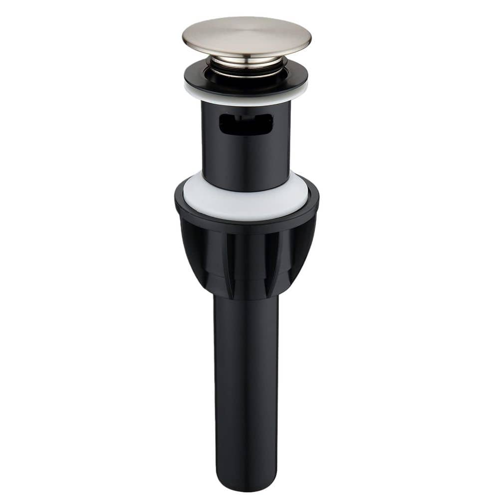 Wudkey 1-Piece Bathroom Sink Stopper with Overflow, Push-Type Bathroom ...