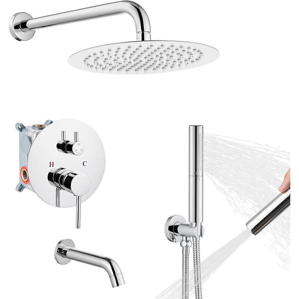 PICTURESQUE CENDU LLC Single Handle 2-Spray Shower Faucet 1.75 GPM with ...