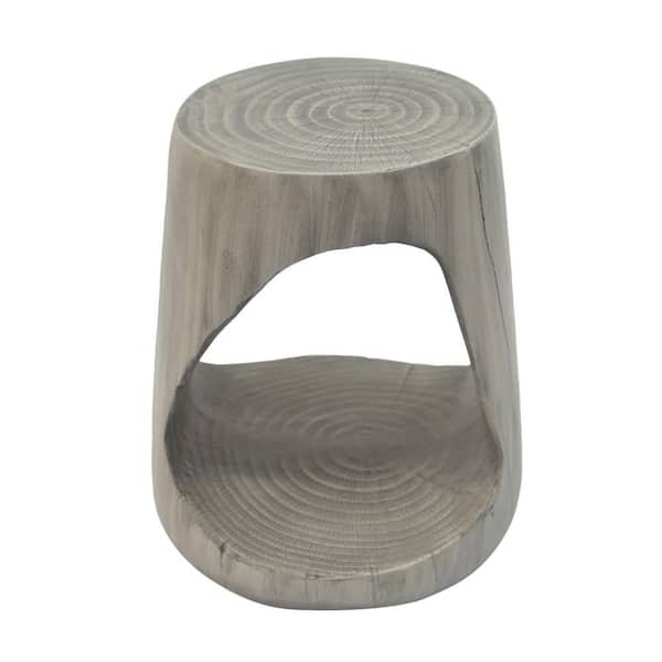 MgO Gray Color Wood-like Texture Hollow Side Table CXtableset-10 - The ...