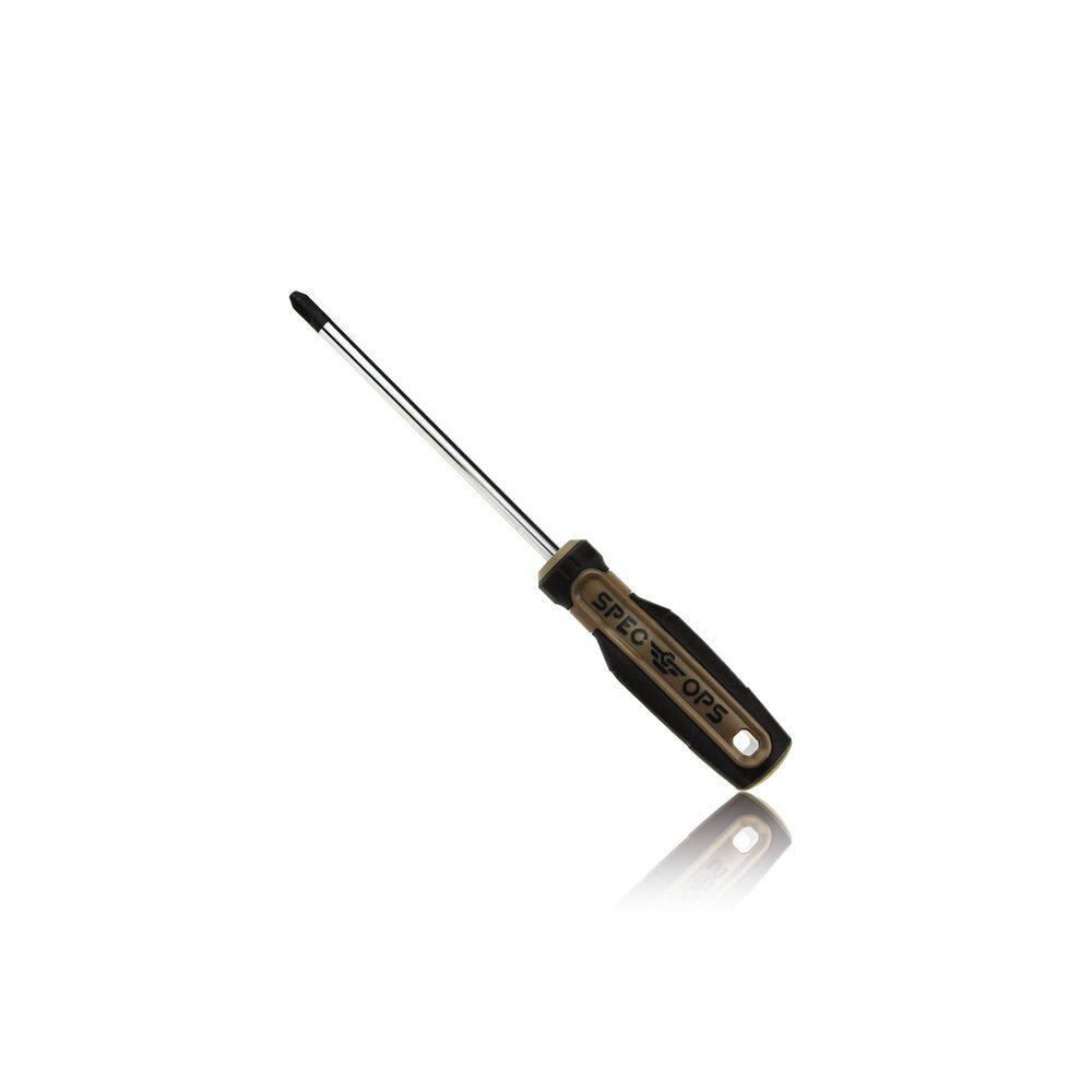 SPEC OPS #3 x 6 in. Phillips Screwdriver, Magnetic Tip, Cr-Mo Steel ...