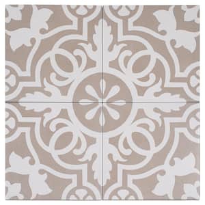 ANDOVA Bliss Gothic White/Gray/Black 8 in. x 8 in. Porcelain Matte ...