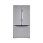 LG 29 cu. ft. 3-Door French Door Refrigerator in Stainless Steel with ...