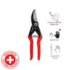 FELCO F5 8.9 in. Pruner All Steel Construction with 1 in. Cut Capacity ...