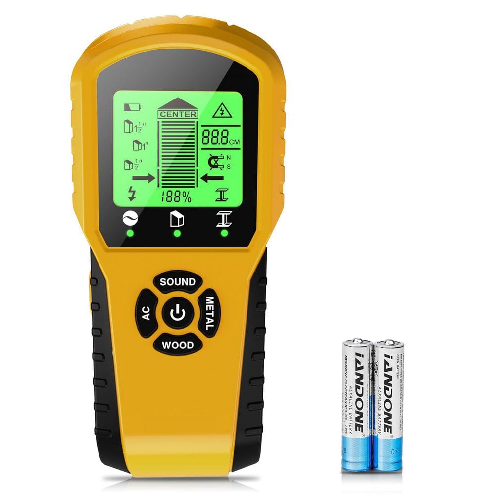 6-in-1 Digital Stud Finder Wall Scanner for Wood Metal AC Wire ...