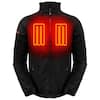ACTIONHEAT Men's Small Black Softshell 5-Volt Heated Jacket AH-JKT-5V ...