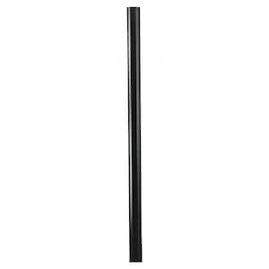SOLUS 7 ft. Black Outdoor Direct Burial Aluminum Lamp Post fits Most ...