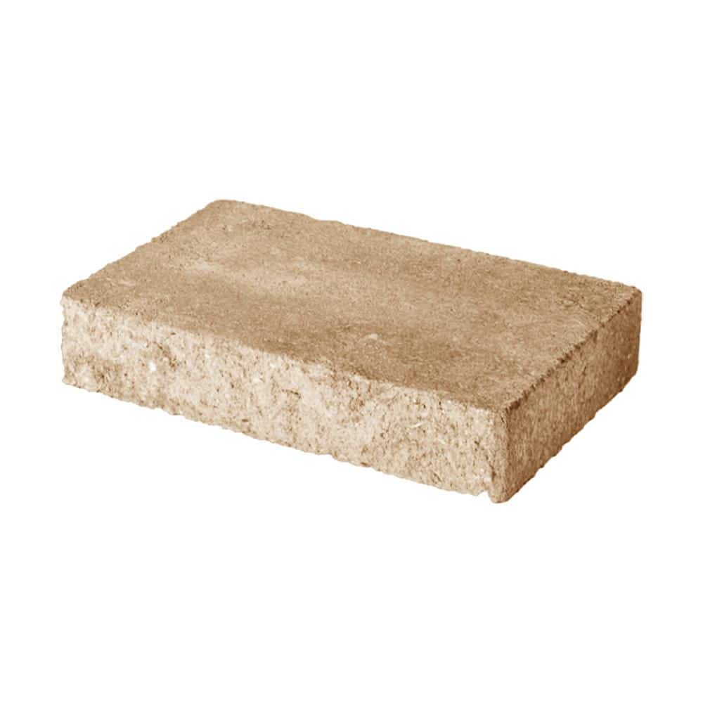 Pavestone 4 in. x 18 in. x 13.5 in. Tan Concrete Rectangular Retaining ...