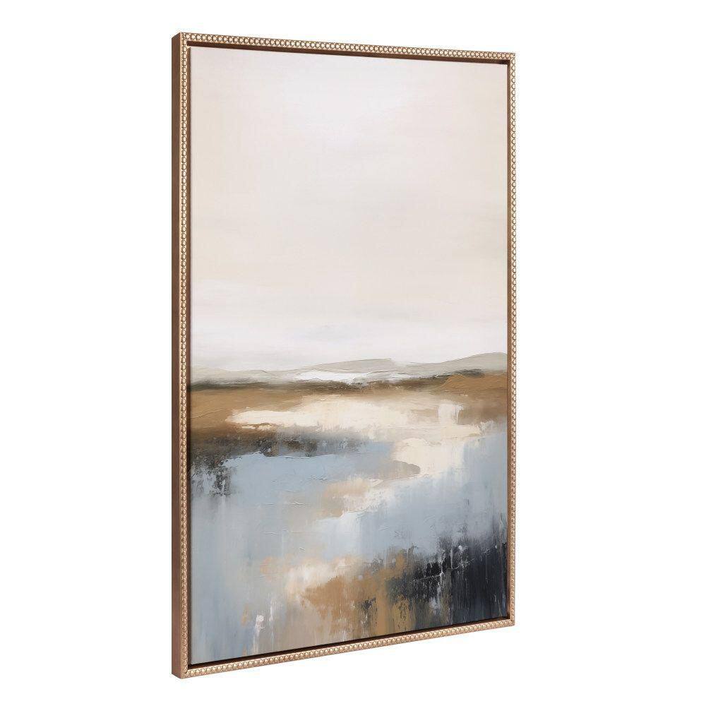 Kate and Laurel Sylvie Idyllic Retreat 1-Piece Gold Framed Canvas Art ...
