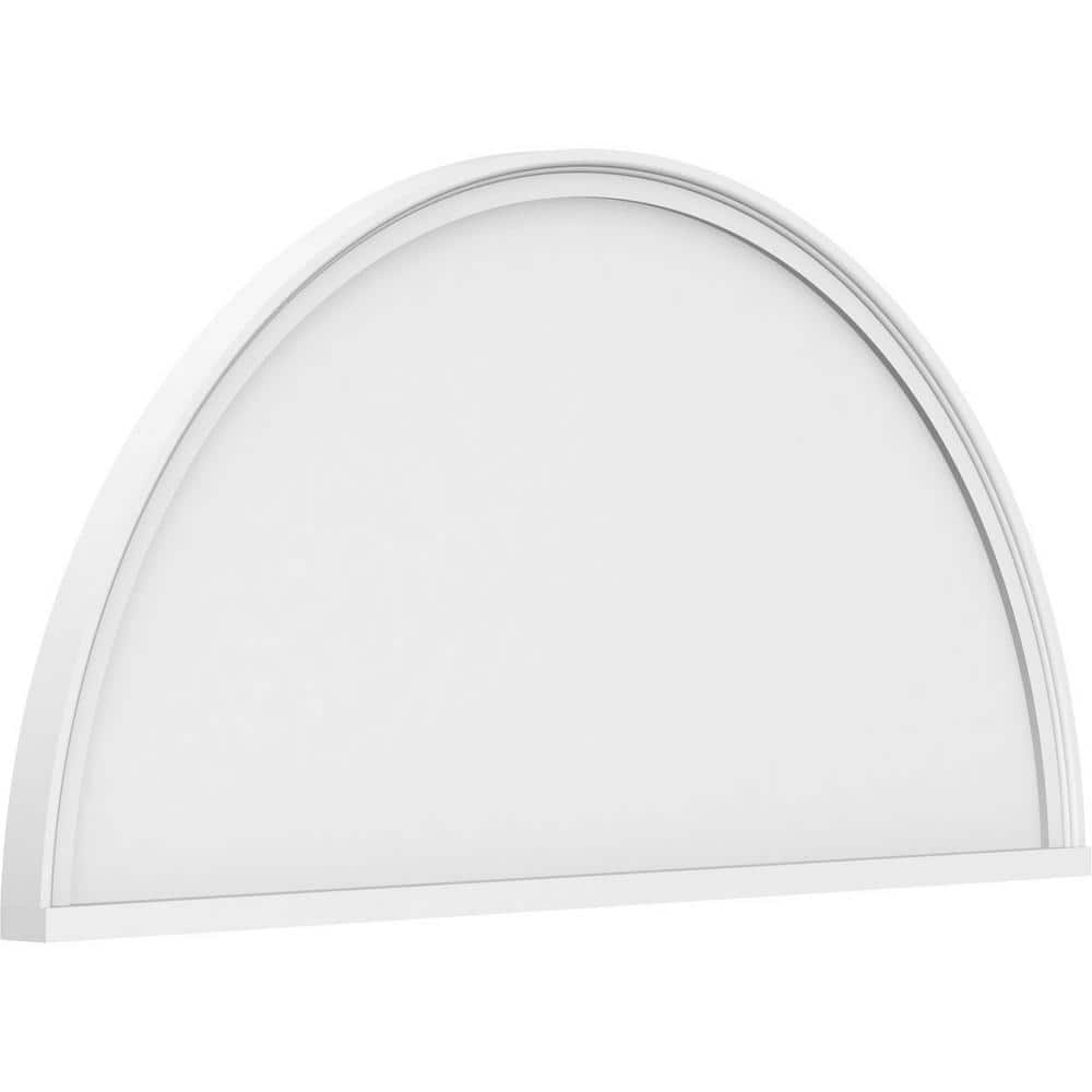 Ekena Millwork 2 in. x 54 in. x 27 in. Half Round Smooth Architectural ...