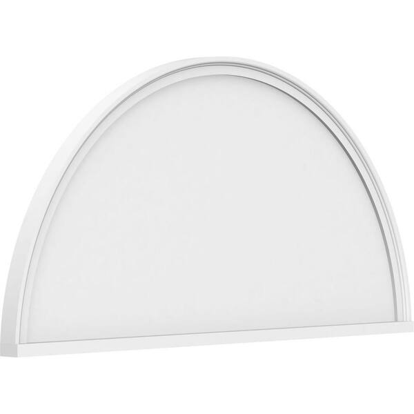 Ekena Millwork 2 in. x 54 in. x 27 in. Half Round Smooth Architectural ...