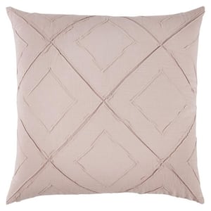 HomeRoots Blush Solid Polyester 20 in. x 20 in. Throw Pillow 2000403481 ...