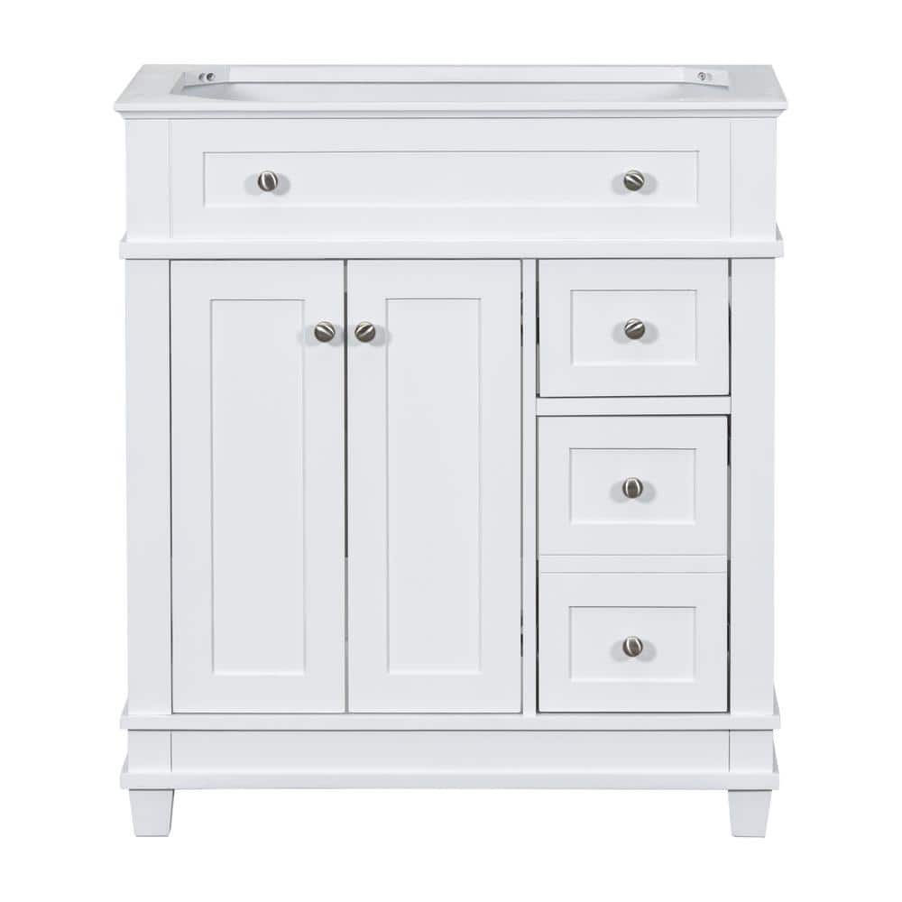 JimsMaison 30 in. W x 18 in. D x 33 in. H Bath Vanity Cabinet without ...