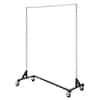 Whitmor Chrome Metal Clothes Rack 60.75 in. W x 74.63 in. H 6339-7548 ...