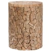 SAFAVIEH Canyon Medium Oak End Table FOX1000A - The Home Depot