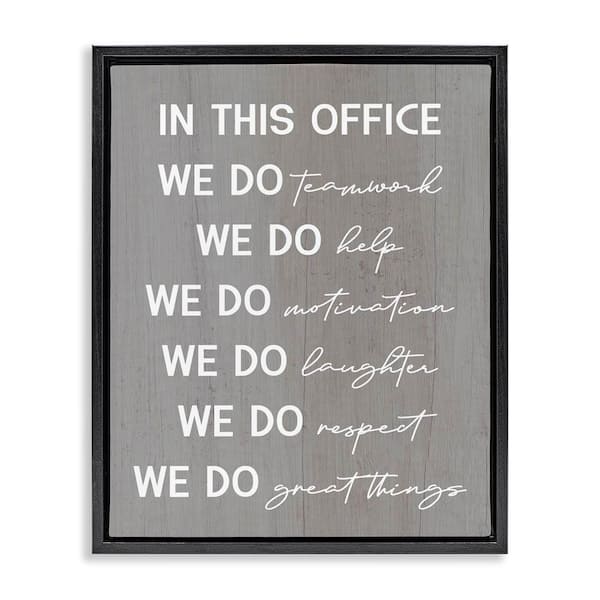 Stupell Industries Inspirational Office Phrases by Daphne Polselli ...