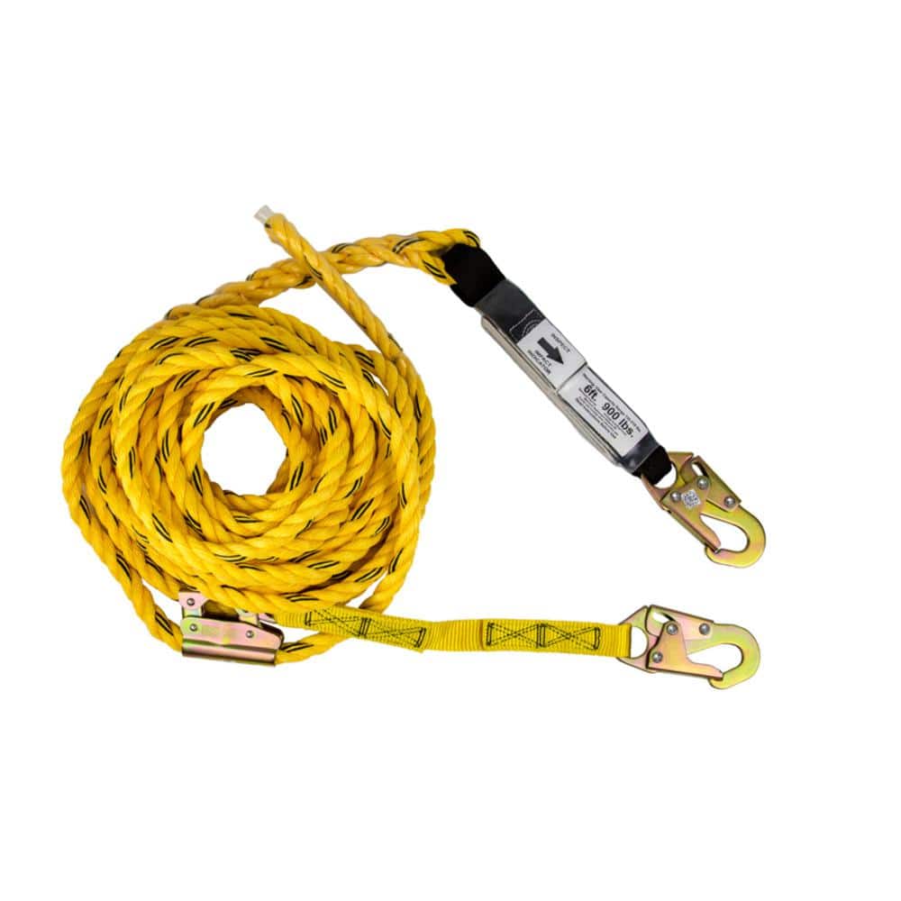 Guardian Fall Protection 50 ft. Poly Steel Fall Protection Vertical ...