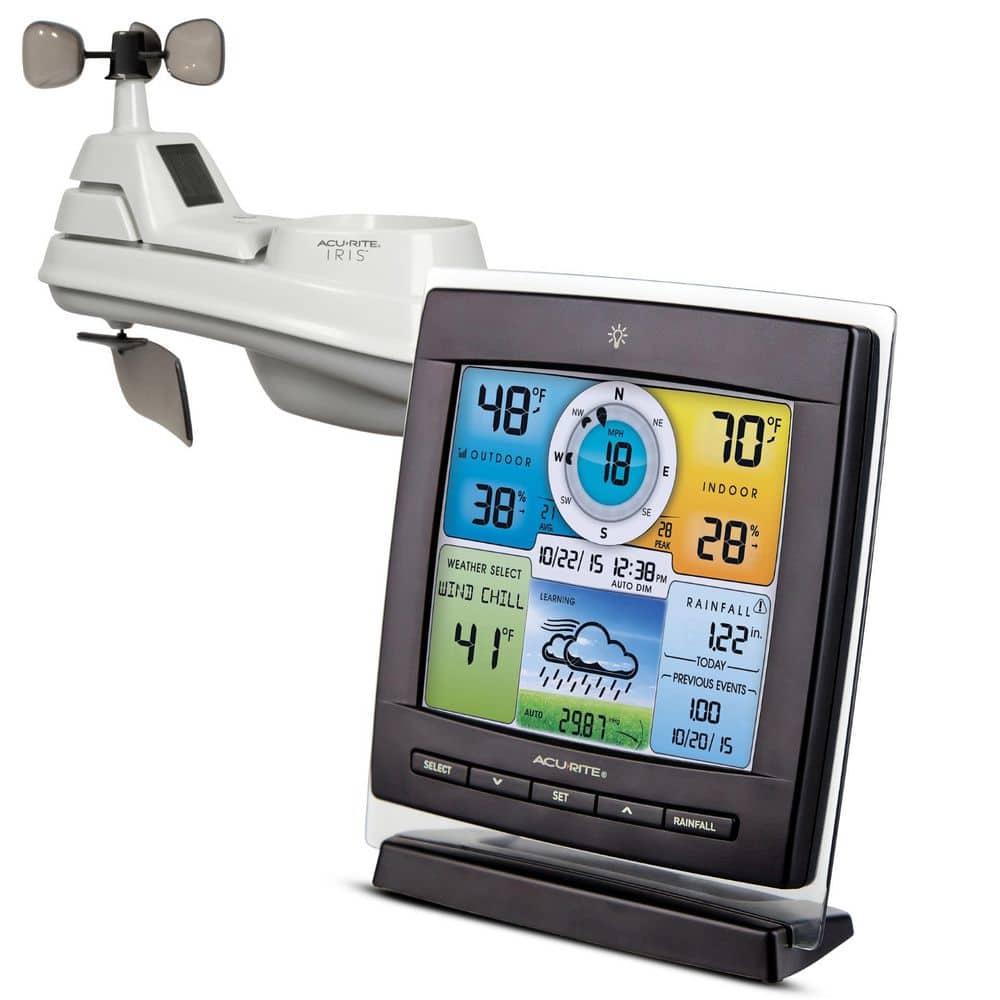 AcuRite Pro 5-in-1 Wireless Weather Station with Color Display 01528M ...
