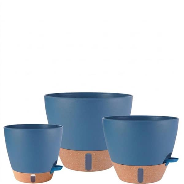 8 in. to 12 in. Self-Watering Plastic Indoor Outdoor Planters with ...