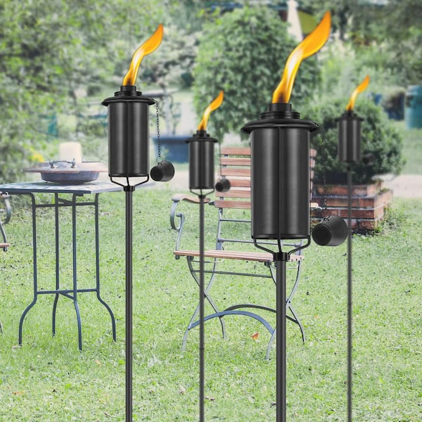 Wrought Iron Outdoor Torches