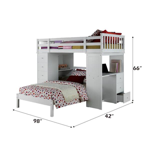 Acme lars twin loft bed store