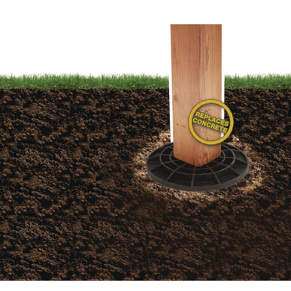 FootingPad 10 in. Dia. x 1 in. Composite Post Foundation 121-102 - The ...