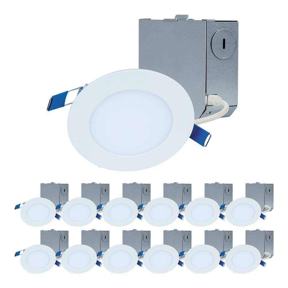 HALO HLBE 4 in. Ultra-Thin Downlight 3000K Fixed CCT New Construction ...