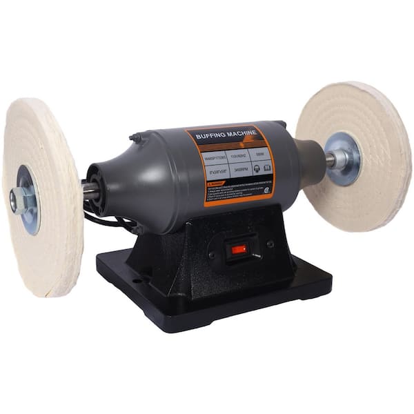 Busdays 8-Inch Electric Polisher Bench Buffer Grinder-Includes 4PCs ...