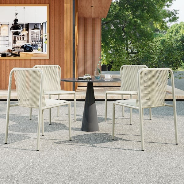 CHRISTOPHER KNIGHT HOME Oaklas Outdoor Patio Stackable Dining Chairs ...