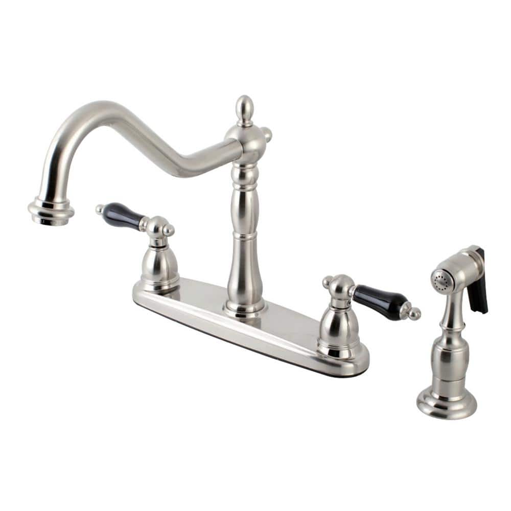 Kingston Brass Duchess 2-Handle Standard Kitchen Faucet with Side ...