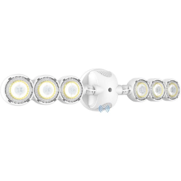 SANSI 45-Watt 6000 Lumens 5000K White Outdoor Integrated LED Flood ...