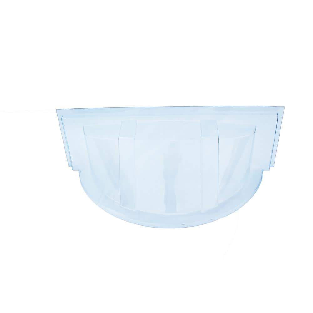 SHAPE PRODUCTS 39 in. x 17 in. Plastic Round Window Well Cover 3917CB ...