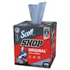 Scott Blue Pop-Up Box Shop Towels (200/Box) 75190 - The Home Depot