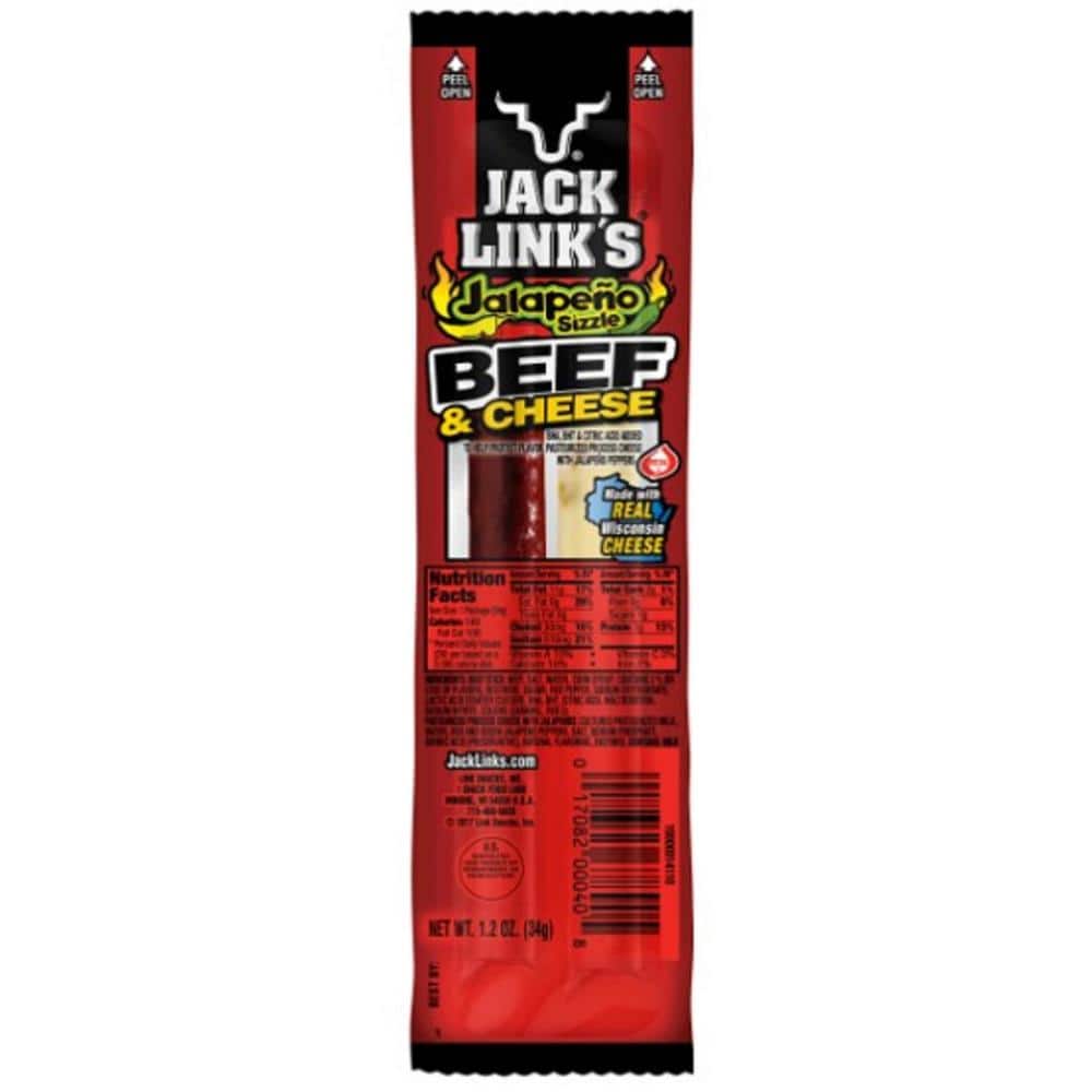 Jack Link's Jalapeno and Cheese, Stick 1.2 oz. Meat Snacks 111616 - The ...