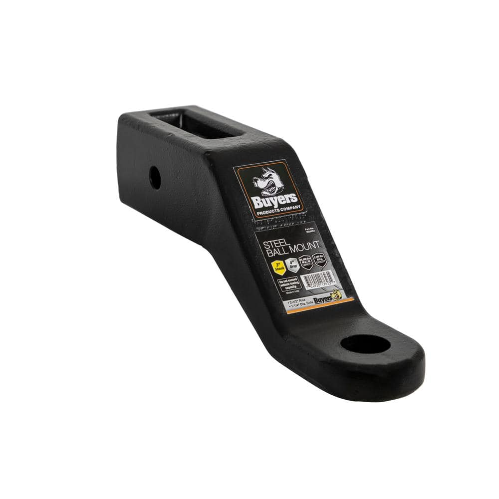BUYERS PRODUCTS 3 in. Heavy-Duty Forged Ball Mount 4 in. Drop 1803454 ...