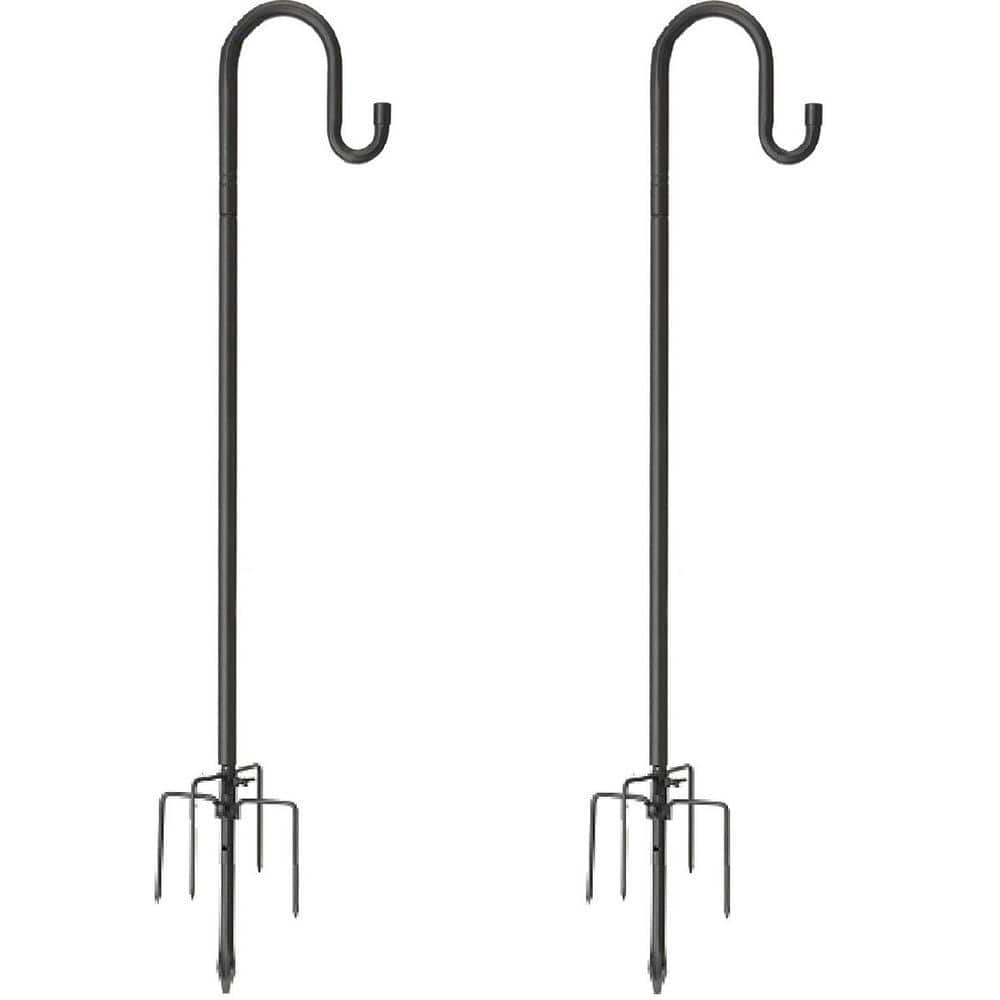 SANDTON GEWN LLC 78 in. Extra Tall Shepherd Hooks for Outdoors, Heavy ...