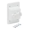 Commercial Electric White 1-Gang, Non-Metallic Weatherproof Toggle ...