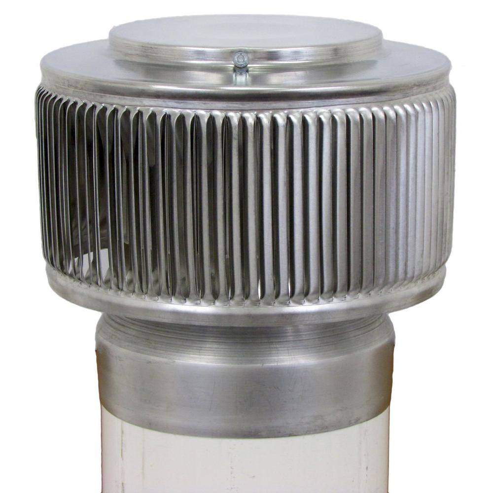 Active Ventilation 6 in. Dia Aura PVC Vent Cap Exhaust with Adapter for ...